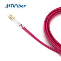 China Fiber Optic Patch Cord MM OM4 LC/UPC to LC/UPC Duplex LSZH Jumper 50/125μm for sale