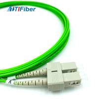 China SC-SC Multimode OM5 50/125um Duplex Fiber Optic Patch Cord 2.0mm PVC LSZH for sale