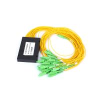 China 1x2 1x4 1x8 1x16 1x32 1x64 PLC Fiber Optic Splitter 1260-1650nm Singlemode for sale