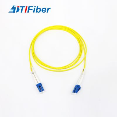 China 1M 2M 3M SM Singlemode LC/UPC -LC/UPC Duplex LSZH Fiber Optic Patch Cord for sale