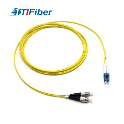 China Fiber Optic Patch Cord FC/UPC to LC/UPC Singlemode Simplex 3mm Jumper for sale