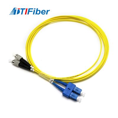 China FC/UPC to SC/UPC Singlemode Simplex Duplex LSZH Fiber Optic Patchcord 3mm for sale