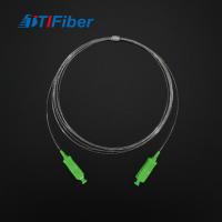 China FTTH Indoor Invisible Transparent Patch Cord SC/APC Singlemode 0.9mm 3.0mm for sale