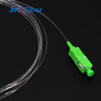 China FTTH Indoor Invisible Transparent Patch Cord SC/APC Singlemode 0.9mm 3.0mm for sale
