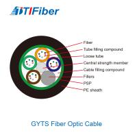 China OEM GYTS Loose Tube Armoured Optical Fiber Cable 2 to 288 Core Single Mode Multimode for sale