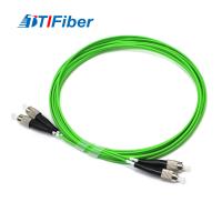 China OM5 Patch Cord FC/UPC to FC/UPC Multimode Duplex 2.0mm 3.0mm Fiber Optic Cable for sale