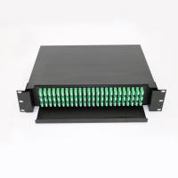 China Sc/Fc/St/Lc Rack Mount Termination Box Fiber Optic Patch Panel 12-24 Cores for sale