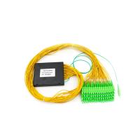 China FTTH PLC Fiber Optic Splitter 1x8 1x16 1x32 1x64 Singlemode 1260-1650nm OEM for sale