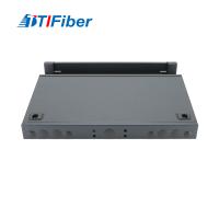 China Sc / Fc / St / Lc Rack Mount Splicing Fiber Optic Patch Panel 1U 12 - 24 Core for sale