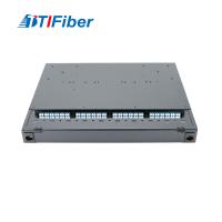 China Sc / Fc / St / Lc Rack Mount Splicing Fiber Optic Patch Panel 1U 12 - 24 Core for sale