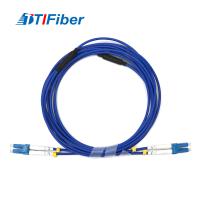 China Armored Fiber Optic Patch Cord SC UPC APC Singlemode 9/125um LSZH 1.6mm for sale