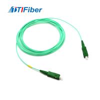 China SC APC to SC APC Simplex Fiber Optic Patch Cord G652D G657A1 1.6mm LSZH Aqua Jacket for sale