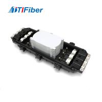 China Horizontal Inline Fiber Optic Splice Closure 144 Cores FTTH Aerial Duct Direct Buried for sale