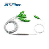 China 1x2 1x4 1x8 1x16 1x32 1x64 Optical PLC Splitter Single Mode G657A FTTX for sale