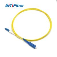 China SC UPC Simplex G652D 9/125 SM Fiber Optic Patch Cord 1.6mm LSZH Low Insertion Loss for sale