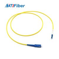 China SC UPC Simplex G652D 9/125 SM Fiber Optic Patch Cord 1.6mm LSZH Low Insertion Loss for sale