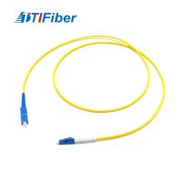 China SC UPC Simplex G652D 9/125 SM Fiber Optic Patch Cord 1.6mm LSZH Low Insertion Loss for sale