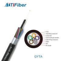 China G652D Singlemode Aluminum Tape GYTA Fiber Optic Cable 2-288 Cores Outdoor Duct for sale