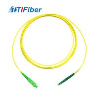 China Simplex G652D G657A Fiber Optic Patch Cord SC APC to LC APC 2mm 3mm PVC LSZH for sale