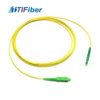 China Simplex G652D G657A Fiber Optic Patch Cord SC APC to LC APC 2mm 3mm PVC LSZH for sale