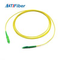 China Simplex G652D G657A Fiber Optic Patch Cord SC APC to LC APC 2mm 3mm PVC LSZH for sale