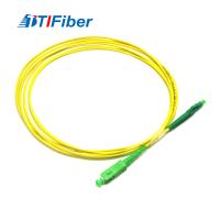 China Simplex G652D G657A Fiber Optic Patch Cord SC APC to LC APC 2mm 3mm PVC LSZH for sale