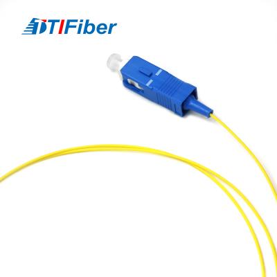 China Fiber Optic Pigtail 0.9mm Simplex Single Mode SC LC ST FC for sale