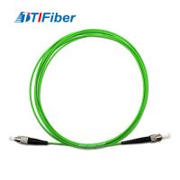 China OM5 Duplex Fiber Optic Patch Cord 3.0mm ST UPC Low Loss FTTH for sale