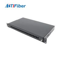 China 19 Inch 1U 24 Port SC Fiber Optic Patch Panel Distribution Box for FTTH for sale