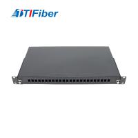 China 19 Inch 1U 24 Port SC Fiber Optic Patch Panel Distribution Box for FTTH for sale