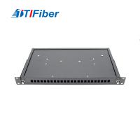 China 19 Inch 1U 24 Port SC Fiber Optic Patch Panel Distribution Box for FTTH for sale