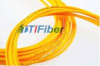 China FC/APC-FC/APC Fiber Optic Patch Cord Simplex 3.0mm PVC Yellow Jacket with ≤0.3dB Insertion Loss for sale