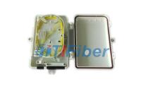 China FTTH 4 Port Mini Fiber Optic Termination Box 210×140×20mm with SC APC Adapters for Wall-Mounted Installation for sale