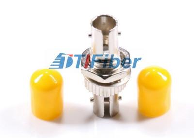 China Simplex Singlemode Fiber Optic Adapter ST/UPC Low Insertion Loss 0.2dB for sale