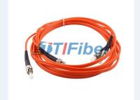 China ST / PC - ST / PC Multinode 50 / 125 Fiber Optic Jumper  Cable LSZH Orange Jacket for sale