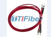 China ST / PC - ST / PC Multinode 50 / 125 Fiber Optic Jumper  Cable LSZH Orange Jacket for sale