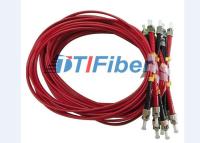 China ST / PC - ST / PC Multinode 50 / 125 Fiber Optic Jumper  Cable LSZH Orange Jacket for sale