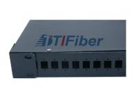 China 1U Rack Mount Fiber Patch Panel with 12 SC Simplex Ports, 24-Core Capacity for Network Infrastructure for sale