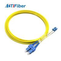 China Fiber Optic Patch Cord G652D 9/125um Single Mode SC UPC to SC UPC 2.0mm 1m for sale