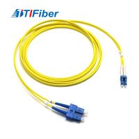 China Fiber Optic Patch Cord G652D 9/125um Single Mode SC UPC to SC UPC 2.0mm 1m for sale