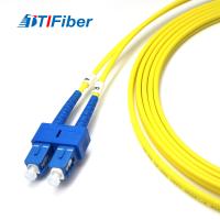 China Fiber Optic Patch Cord G652D 9/125um Single Mode SC UPC to SC UPC 2.0mm 1m for sale