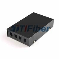 China 4 Port Fiber Optic Patch Panel Terminal Box with SC Adapter - 0.6mm Steel Construction for -25°C to +40°C Operation for sale