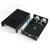 China 4 Port Fiber Optic Patch Panel Terminal Box with SC Adapter - 0.6mm Steel Construction for -25°C to +40°C Operation for sale