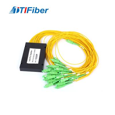 China PLC Fiber Optic Splitter 1x8 1x16 1x32 Singlemode 1260-1650nm Low Insertion Loss for sale