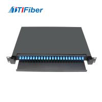 China 19 Inch Rack Mount 12 24 Port SC Fiber Patch Panel Termination Box for sale