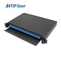 China 19 Inch Rack Mount 12 24 Port SC Fiber Patch Panel Termination Box for sale