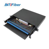 China 19 Inch Rack Mount 12 24 Port SC Fiber Patch Panel Termination Box for sale