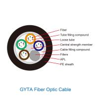 China Outdoor Single Mode GYTA GYTS Fiber Optic Cable 12-144 Cores Steel Armored for sale