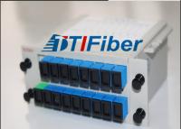 China 1x8/1x16 PLC Fiber Optic Splitter Module with SC/UPC Connector - 40×4×4mm Size, -40~85℃ Operating Range for sale