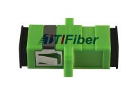 China Simplex Singlemode SC/APC Fiber Optic Adapter with <0.2dB Insertion Loss and >1000 Cycle Durability for sale